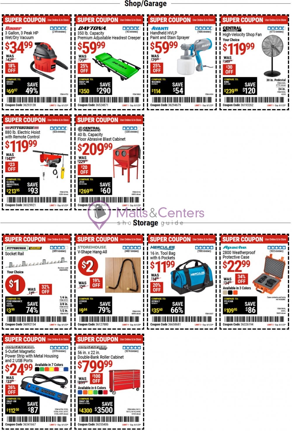 Harbor Freight Tools Weekly Ad - sales & flyers specials - MallsCenters