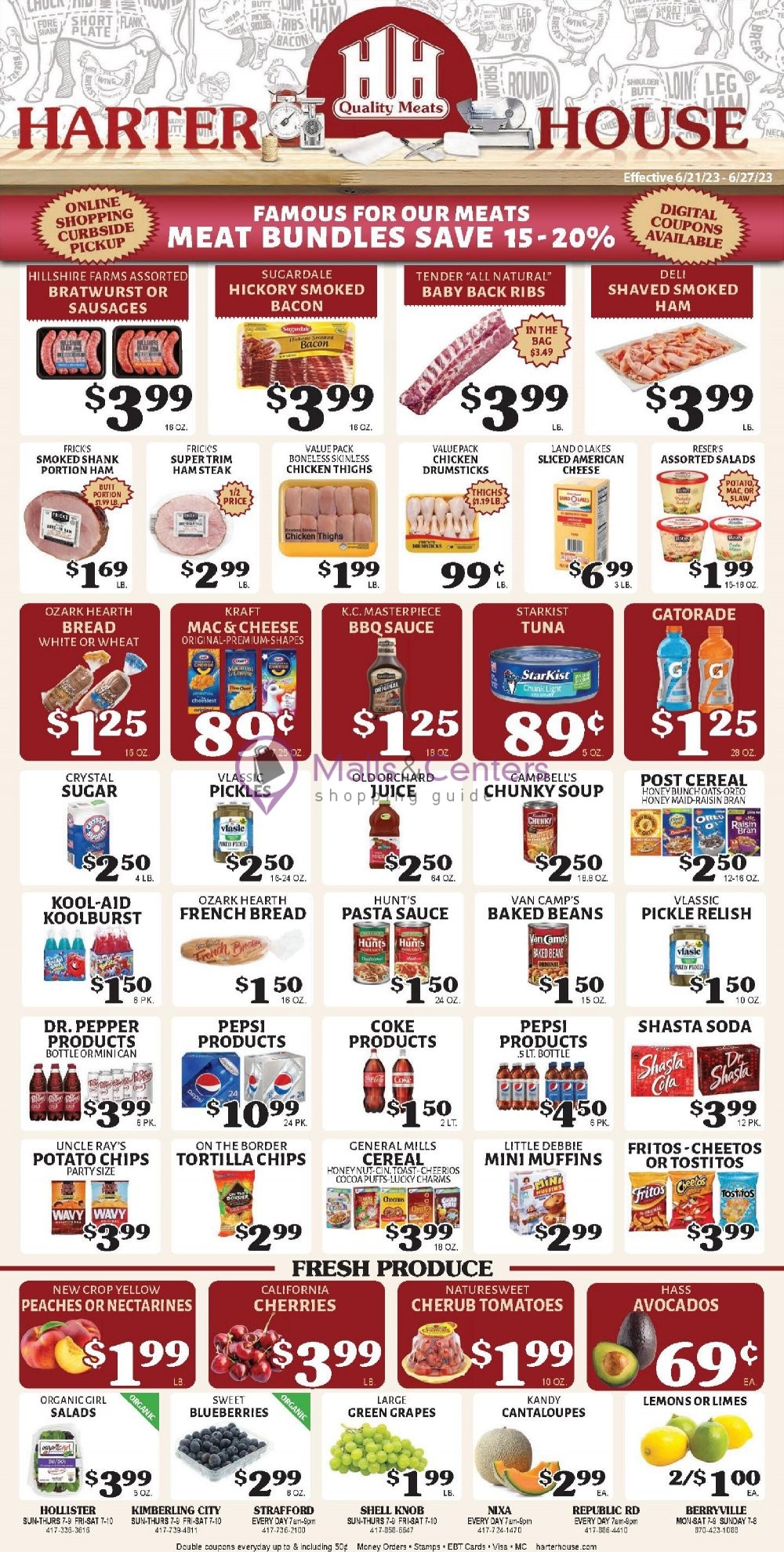 Harter House Weekly ad valid from 06/21/2023 to 06/27/2023 - MallsCenters