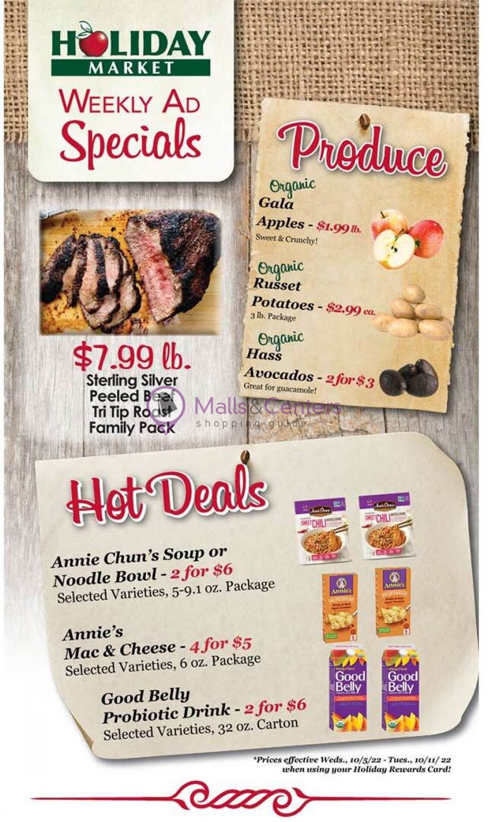 Holiday Market Weekly Ad - sales & flyers specials - MallsCenters
