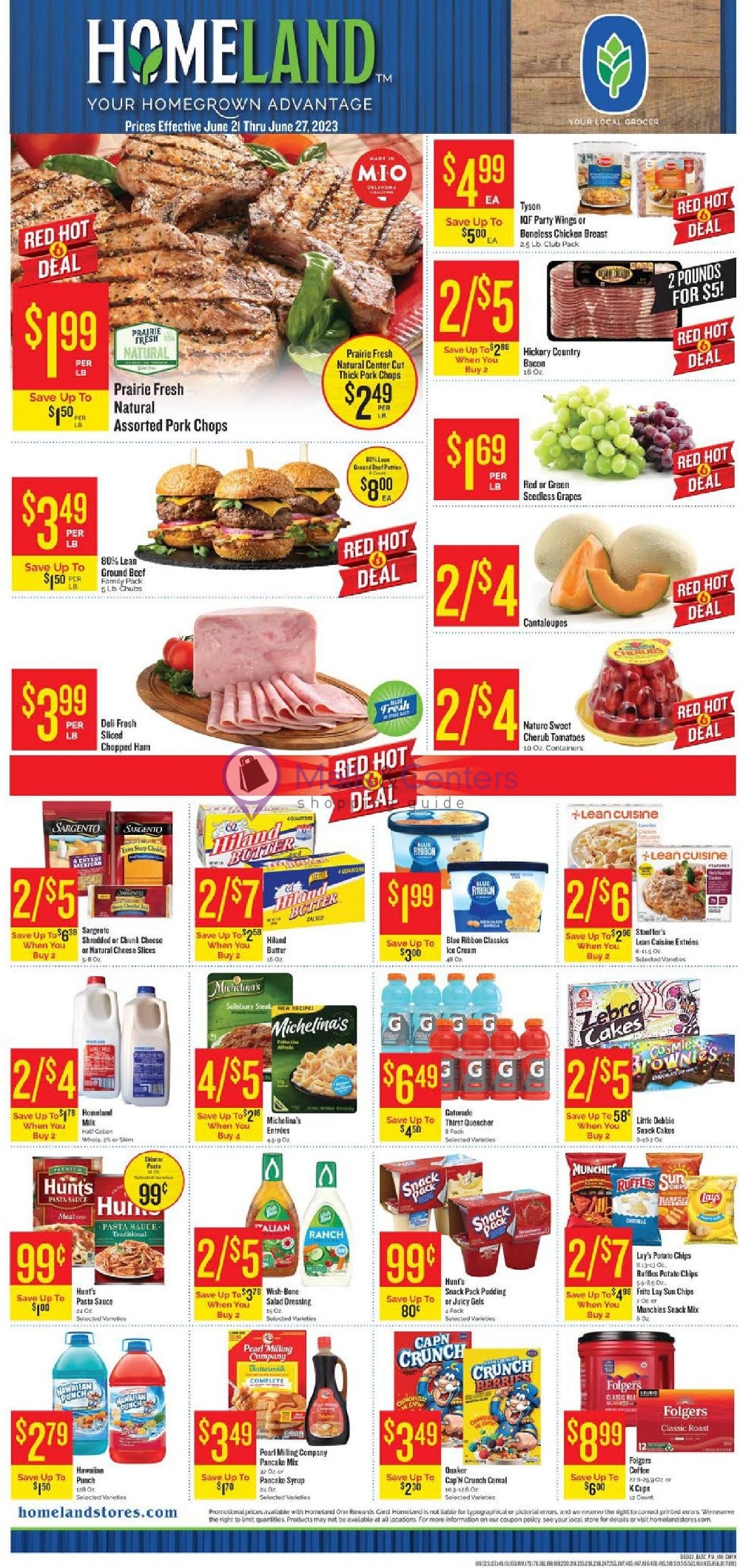 Homeland Weekly ad valid from 06/21/2023 to 06/27/2023 - MallsCenters