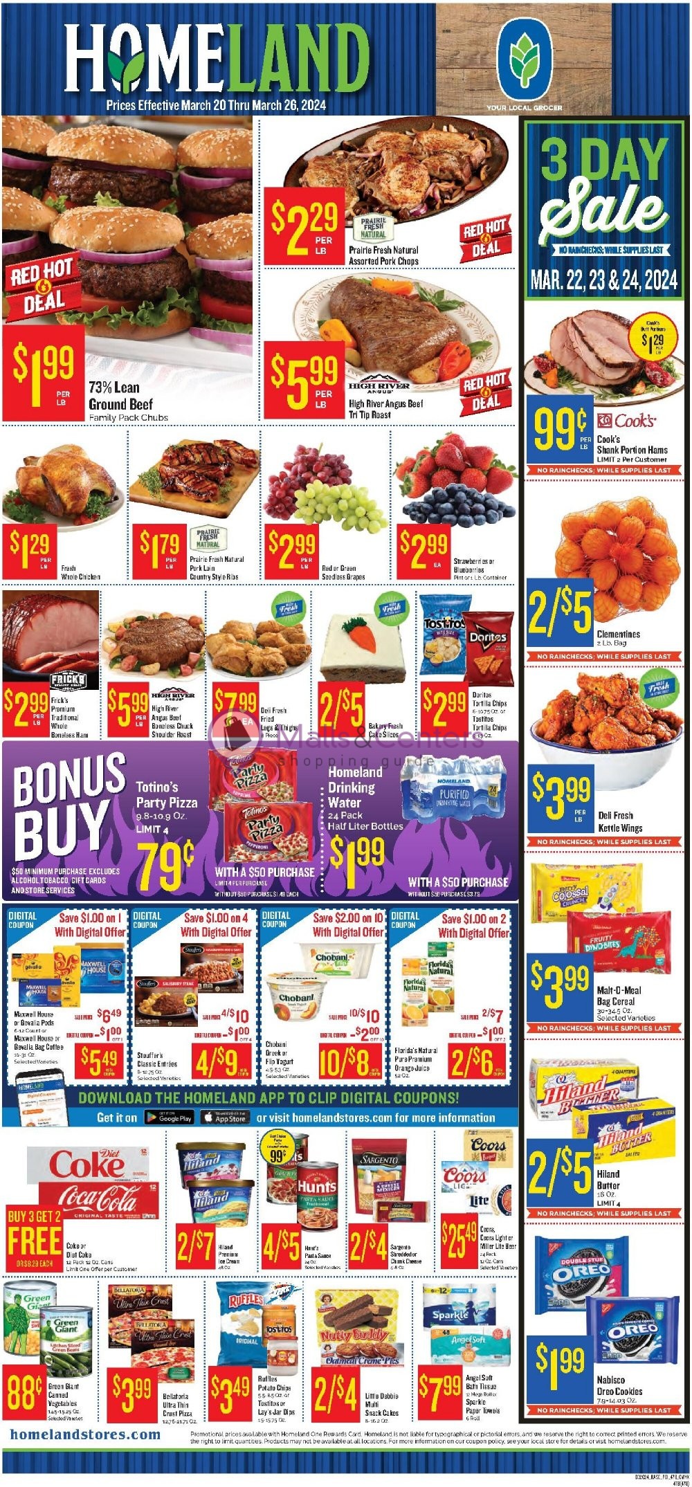 Homeland Weekly ad valid from 03/20/2024 to 03/26/2024 - MallsCenters