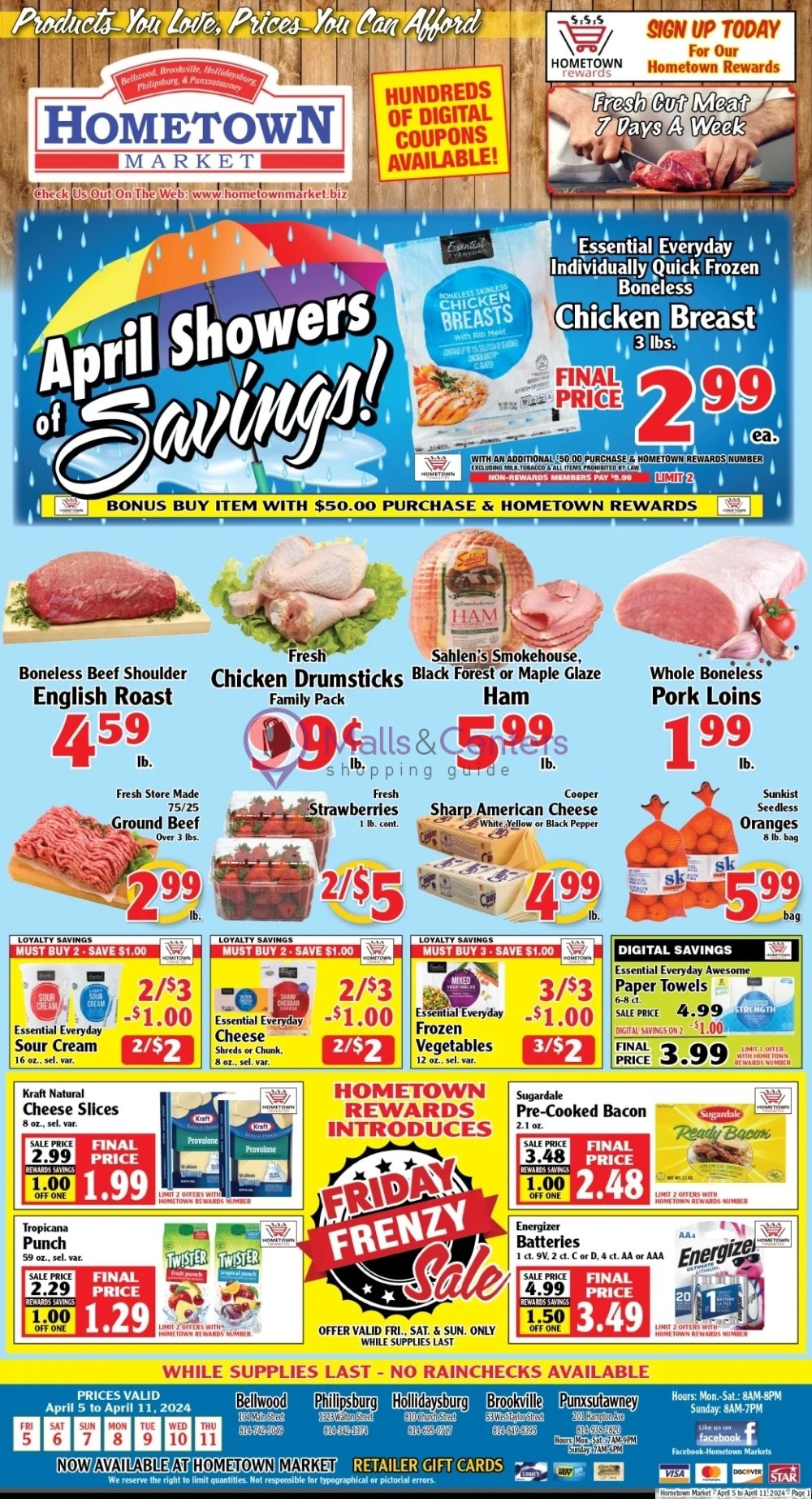 Hometown Market Weekly ad valid from 04/05/2024 to 04/11/2024 ...