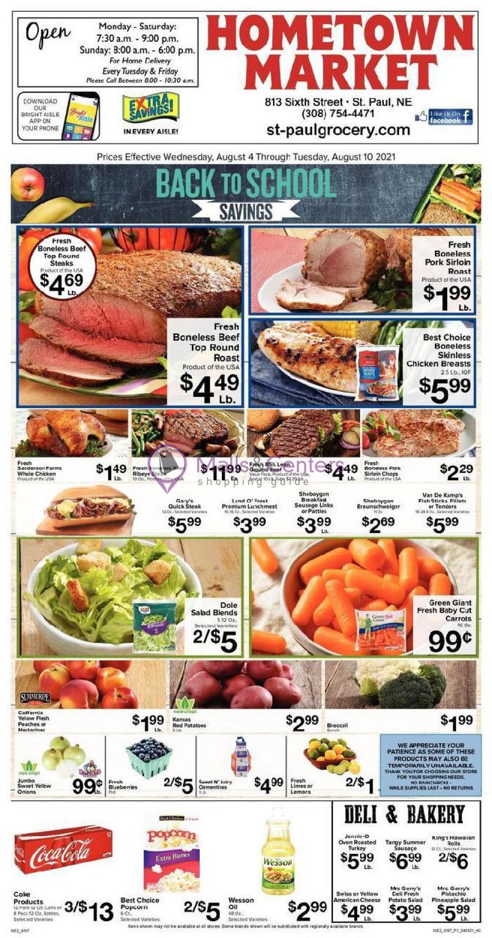 Hometown Market Weekly Ad - sales & flyers specials - MallsCenters