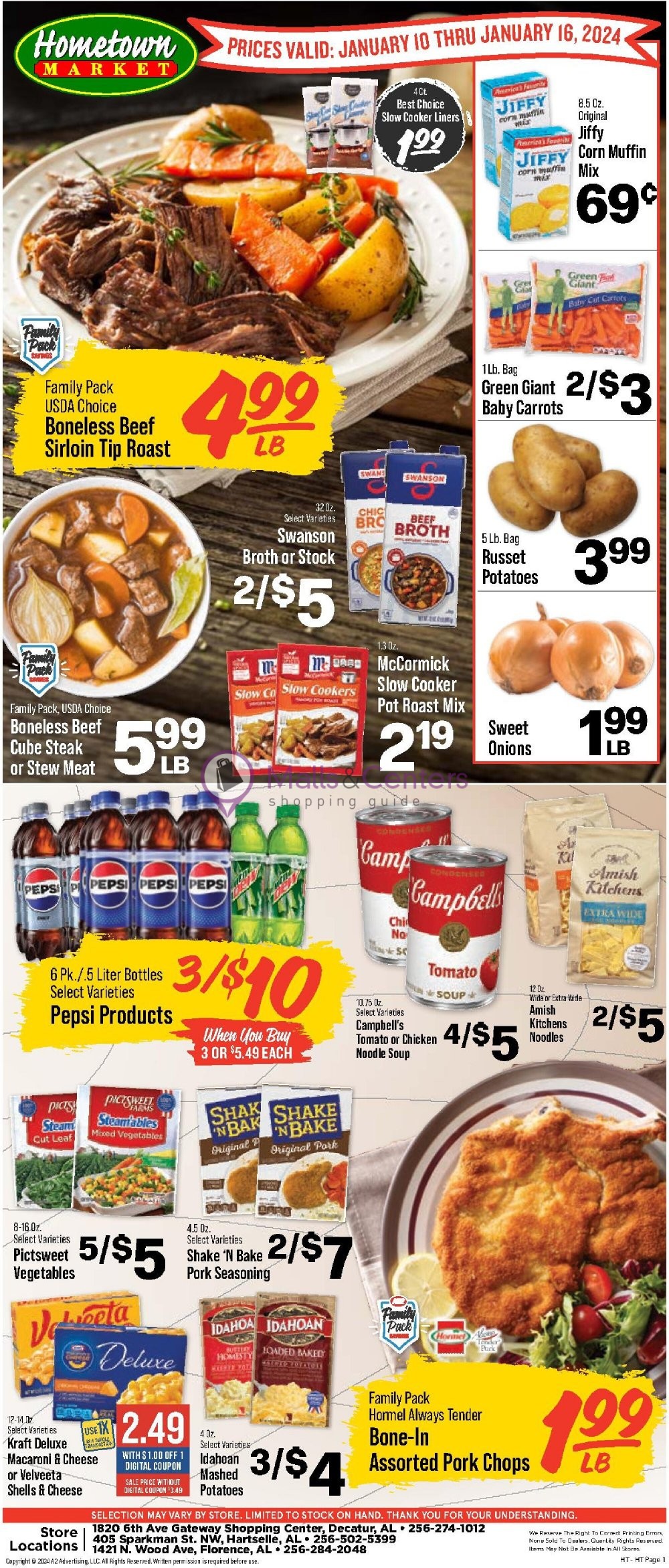 Hometown Markets Weekly Ad, from Wed, 1/10/2024 - sales & flyers ...