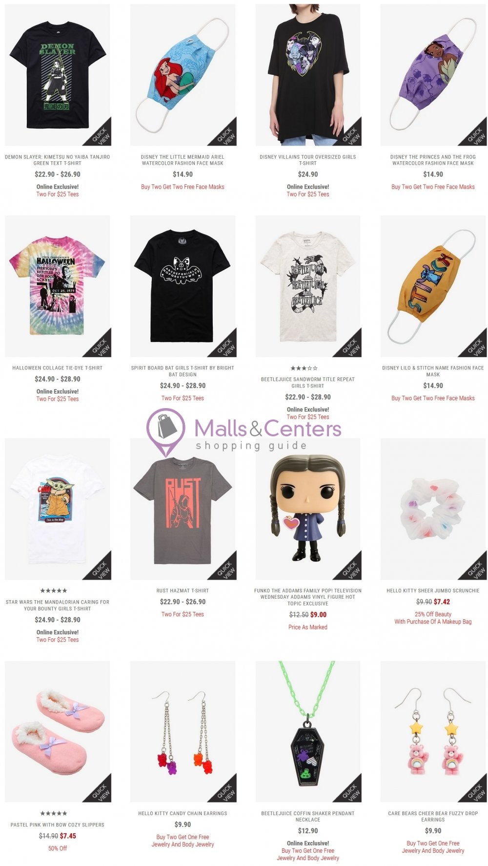 Hot Topic Weekly Ad - sales & flyers specials - MallsCenters
