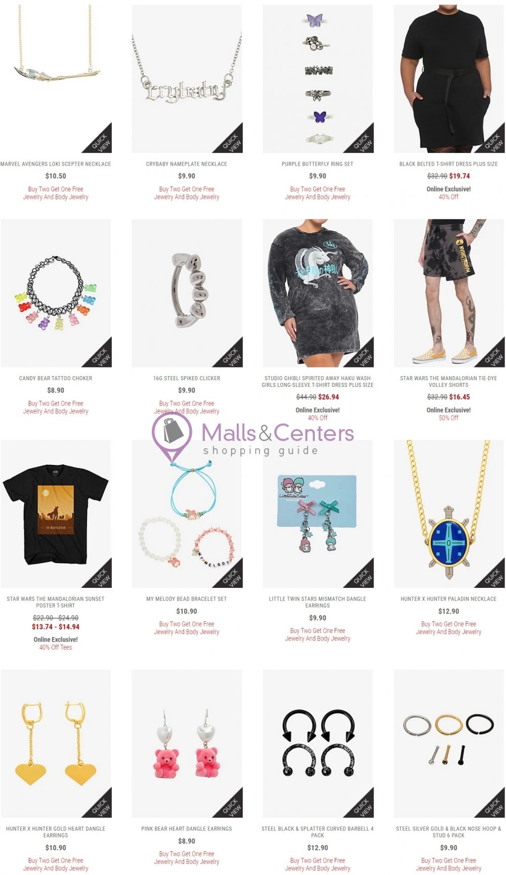 Hot Topic Weekly Ad - sales & flyers specials - MallsCenters