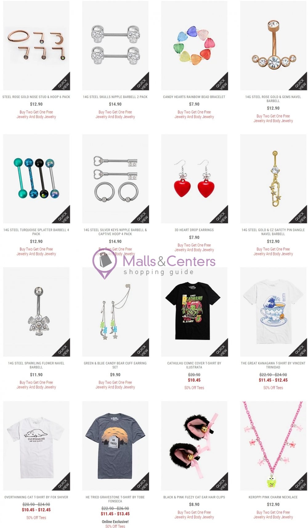 Hot Topic Weekly Ad - sales & flyers specials - MallsCenters