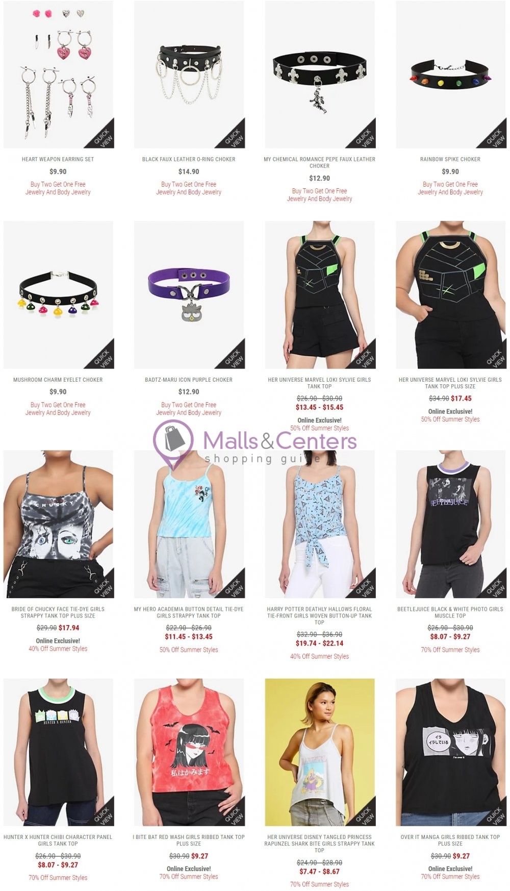 Hot Topic Weekly Ad - sales & flyers specials - MallsCenters