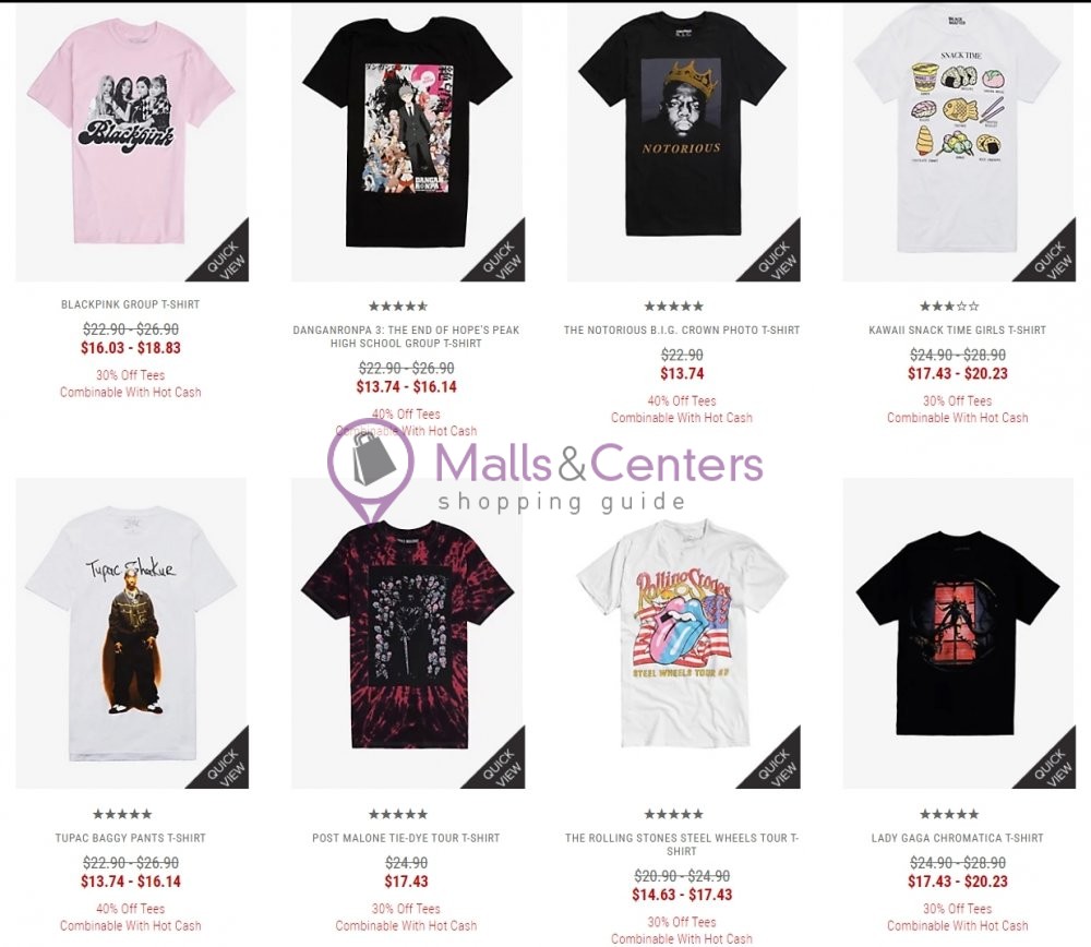 Hot Topic Weekly Ad - sales & flyers specials - MallsCenters