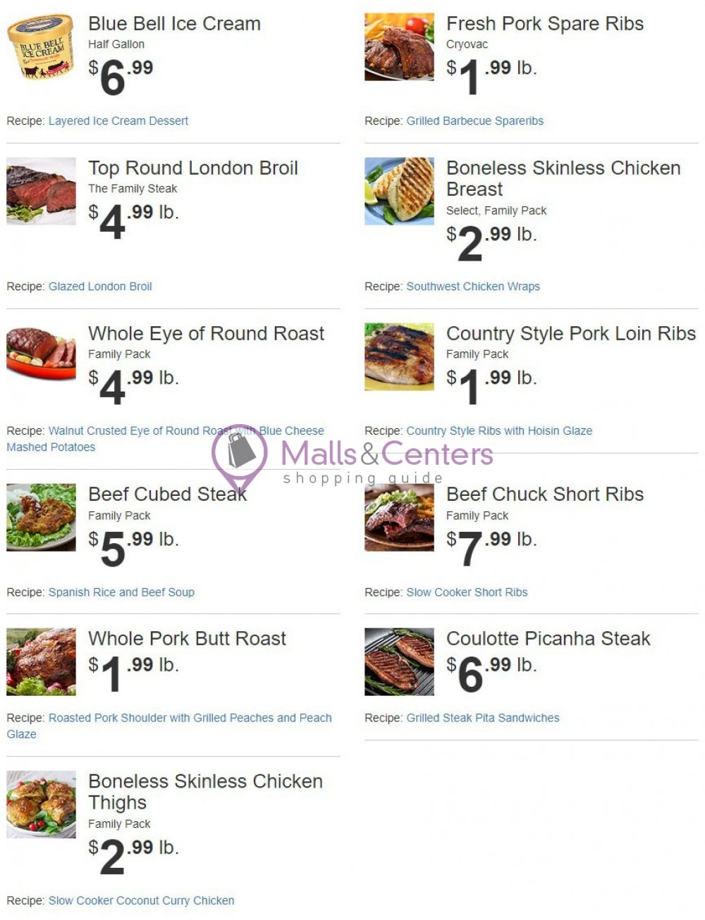 IGA Rowe's Supermarket Weekly Ad - sales & flyers specials - MallsCenters