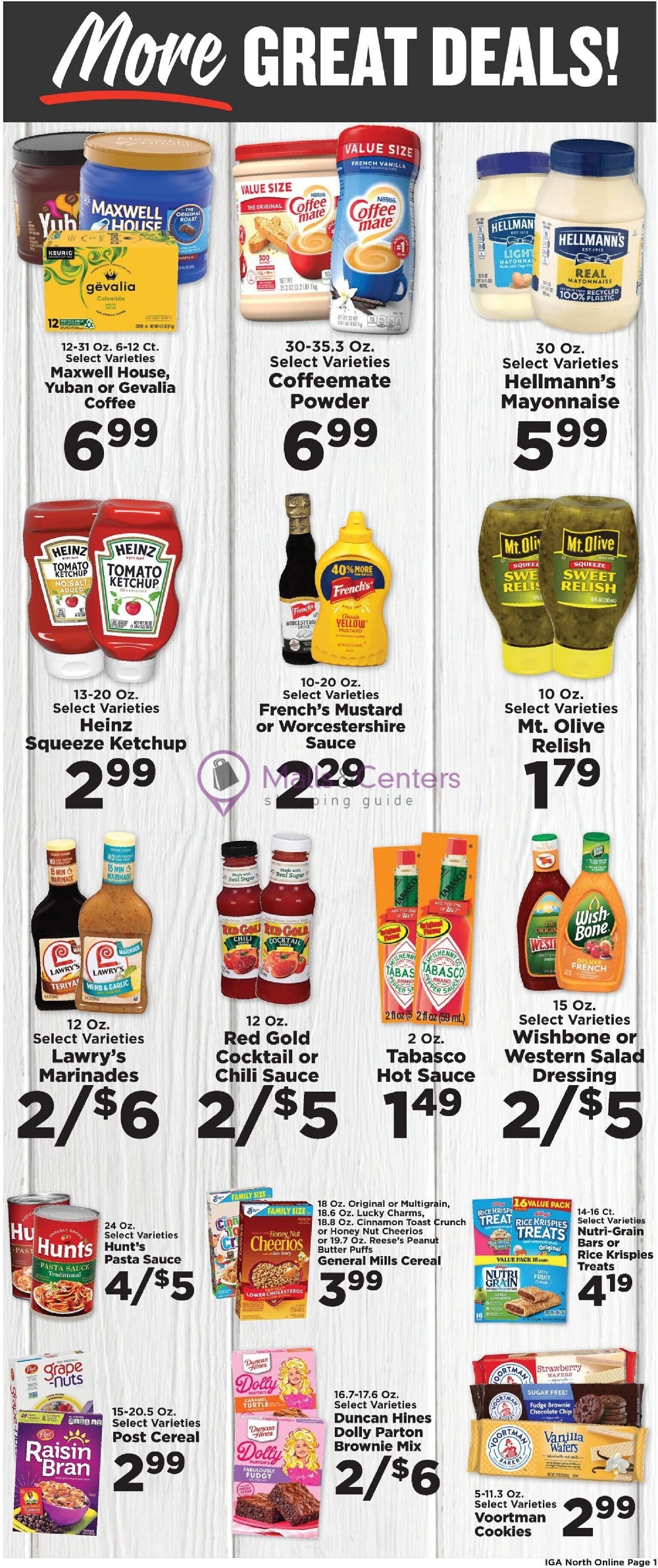 IGA Weekly Ad - sales & flyers specials - MallsCenters