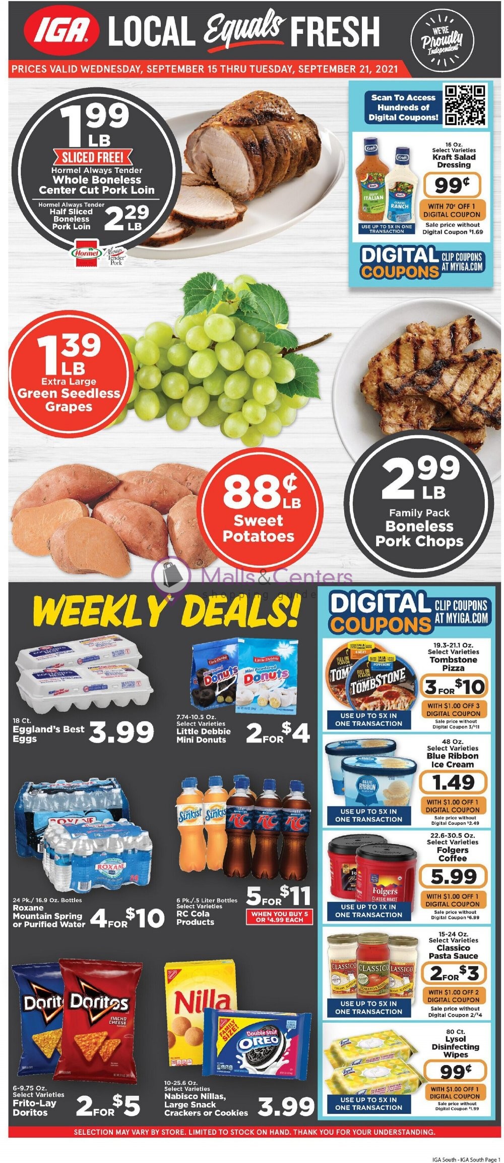 IGA Weekly Ad - sales & flyers specials - MallsCenters