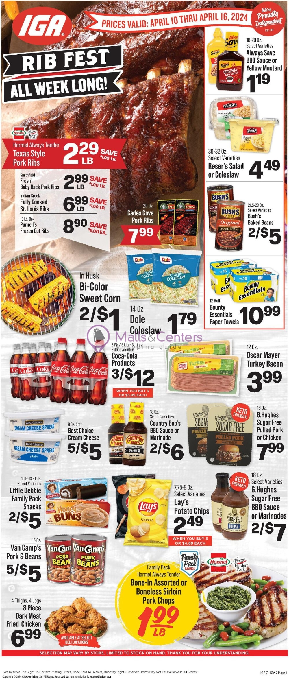 IGA Weekly Ad, from Wed, 4/10/2024 - sales & flyers specials - MallsCenters