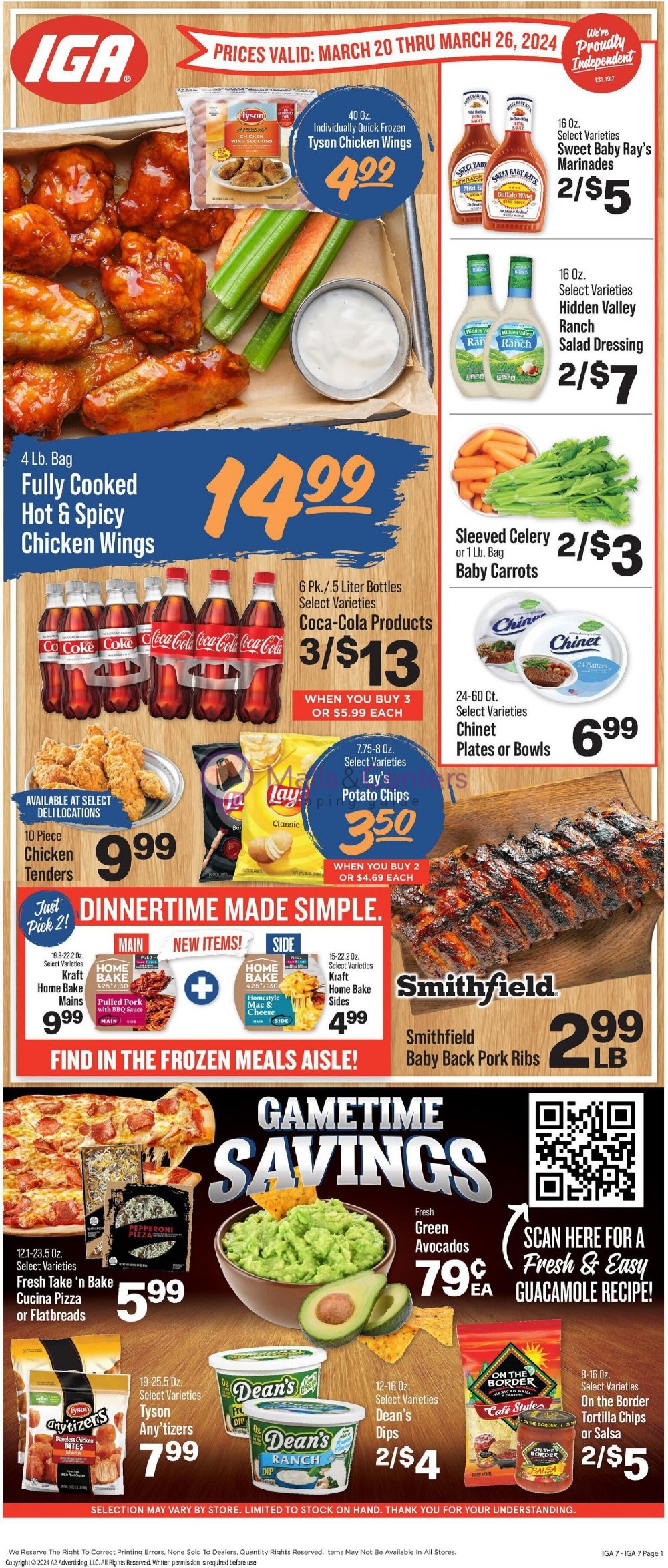 IGA Weekly ad valid from 03/20/2024 to 03/26/2024 - MallsCenters