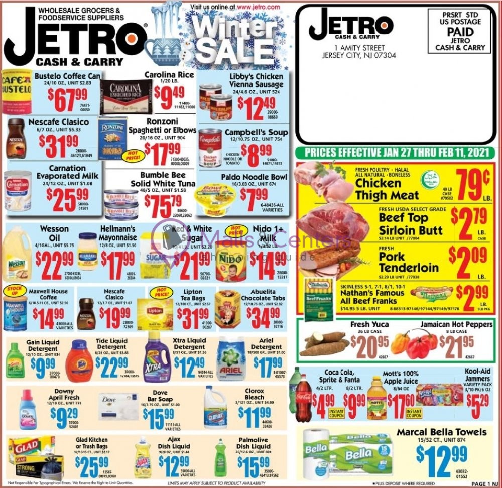 Jetro Weekly Ad - sales & flyers specials - MallsCenters