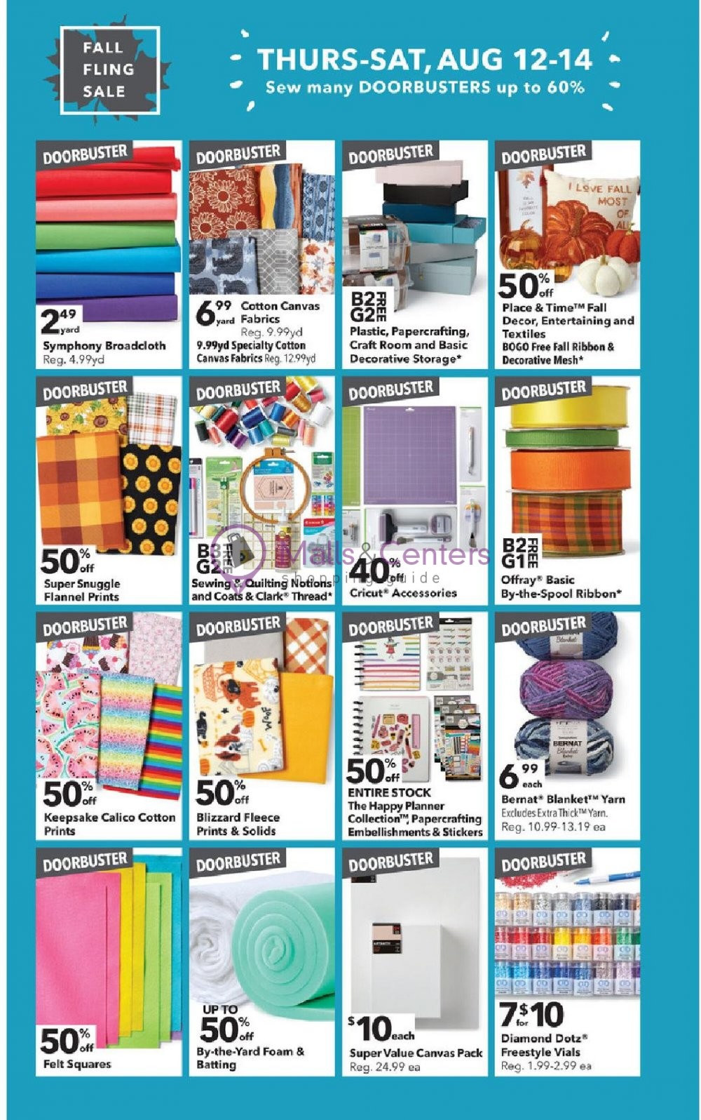 Jo Ann Fabrics and Crafts Weekly Ad - sales & flyers specials ...