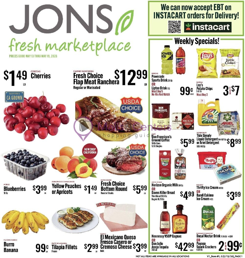 Jons Fresh Marketplace Weekly Ad, from Wed, 5/13/2026 - sales & flyers ...