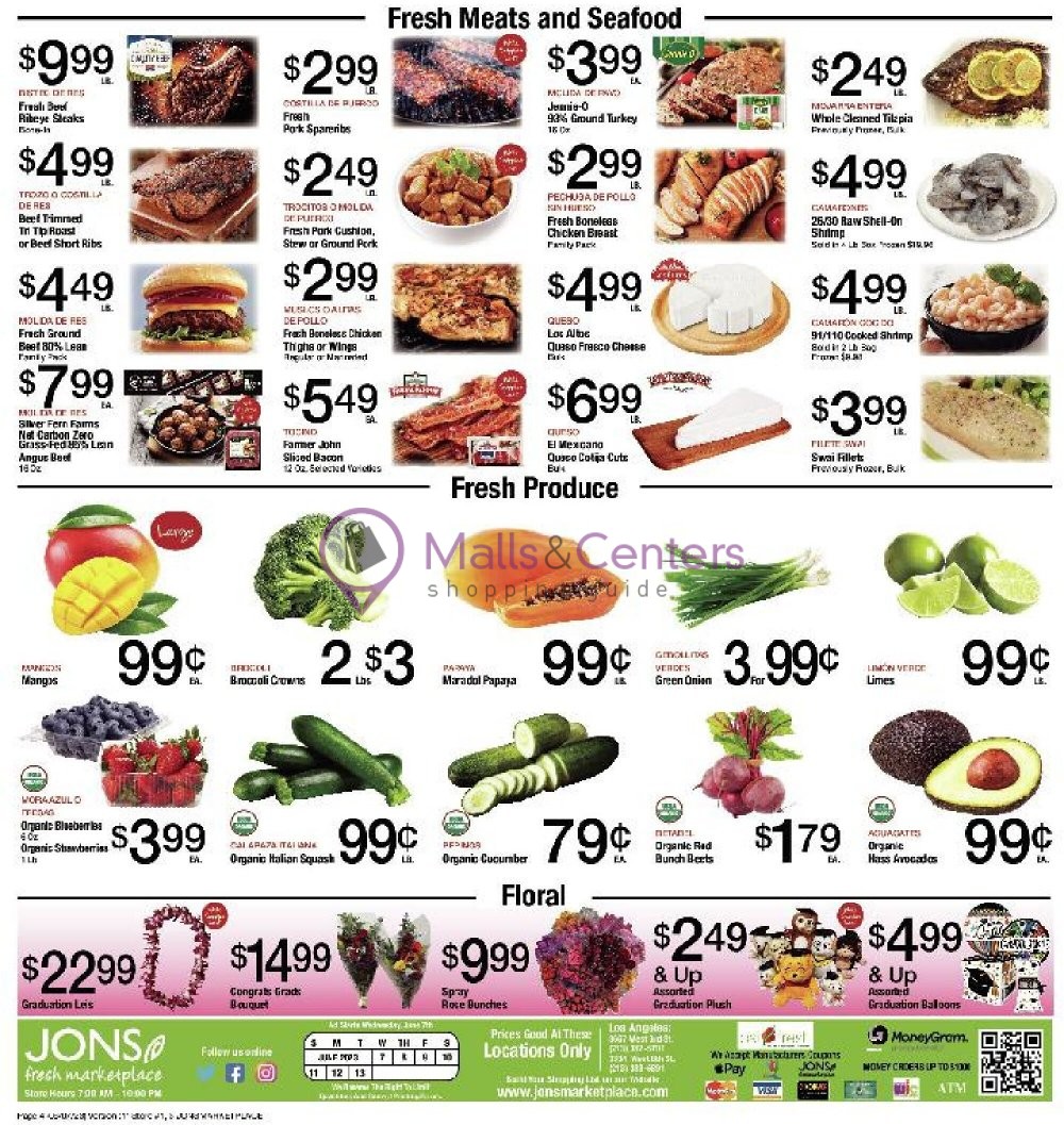 Jons Fresh Marketplace Weekly ad valid from 06/07/2023 to 06/13/2023 ...