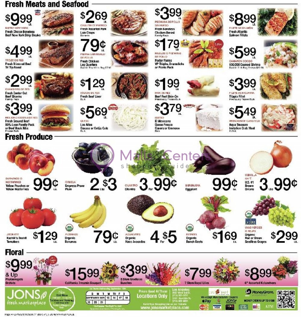 Jons Fresh Marketplace Weekly Ad - sales & flyers specials - MallsCenters