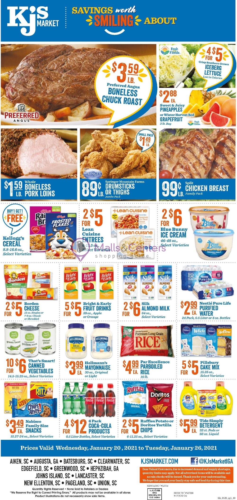 KJ´s Market Weekly Ad - sales & flyers specials - MallsCenters