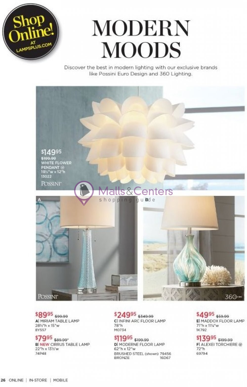 Lamps Plus Weekly Ad - sales & flyers specials - MallsCenters