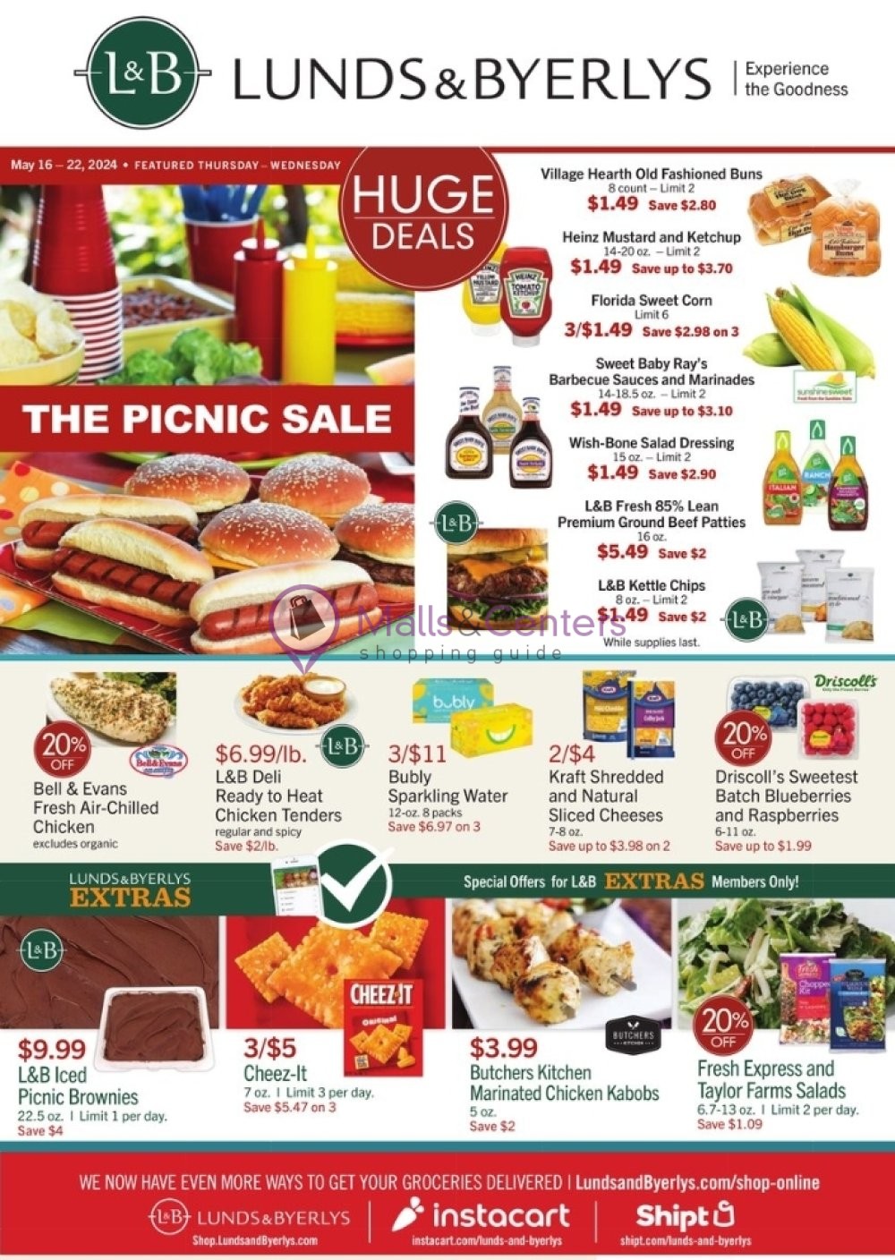 Lunds & Byerlys Weekly Ad, from Thu, 5/16/2024 - sales & flyers specials - MallsCenters