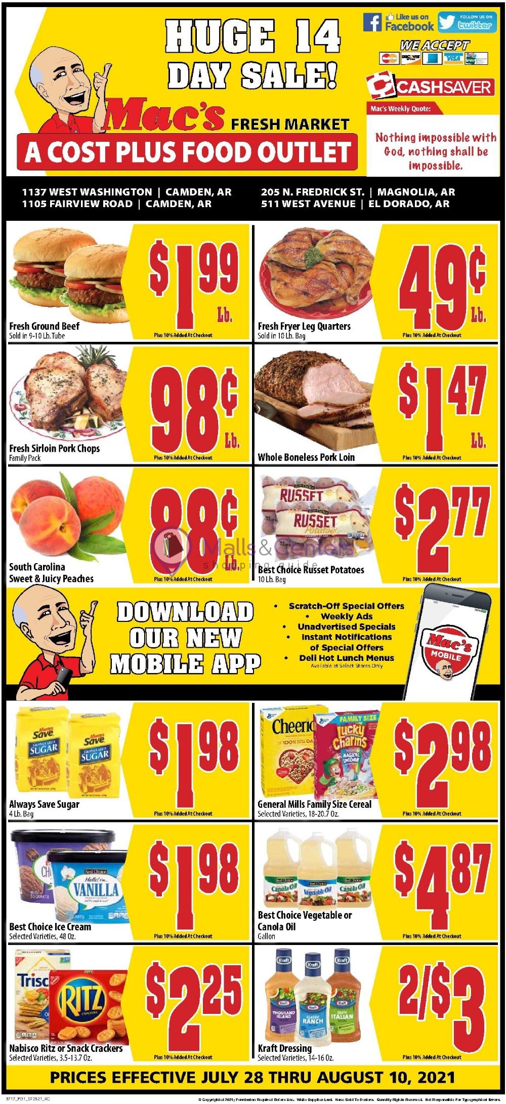 Mac's Fresh Market Weekly Ad - sales & flyers specials - MallsCenters