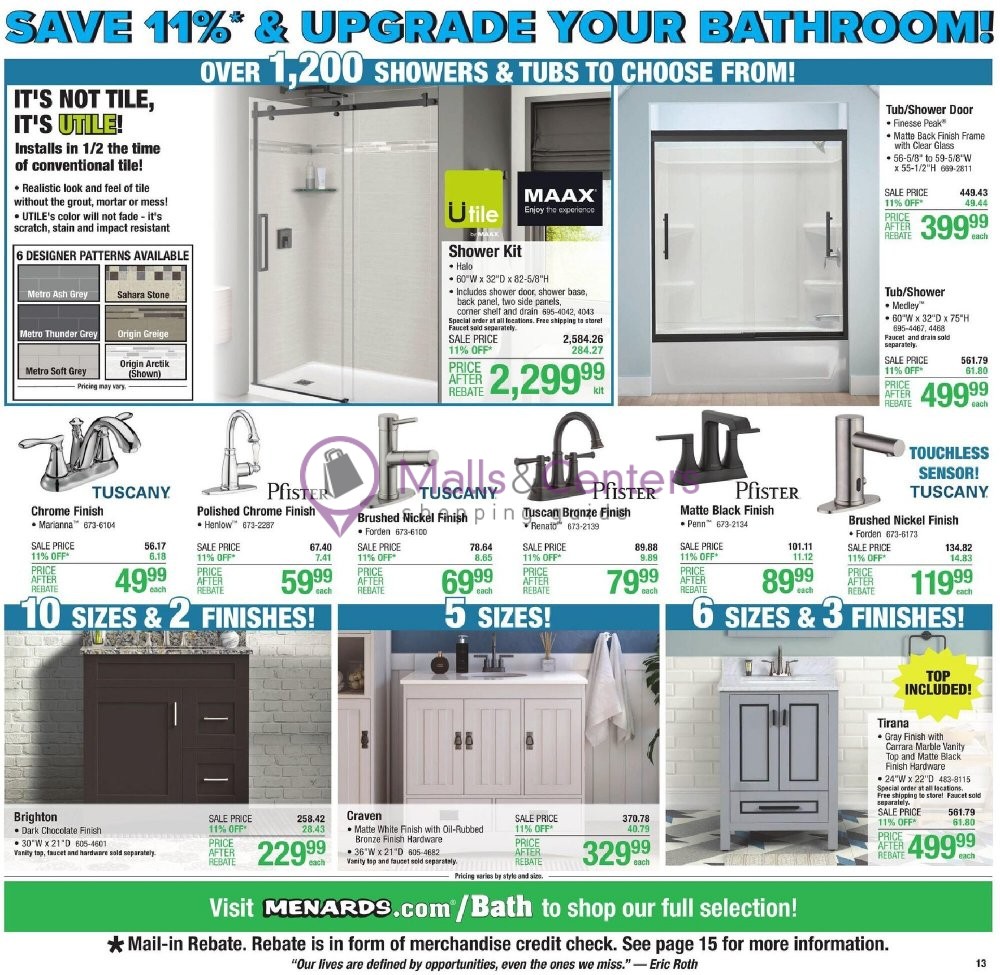 Menards Weekly Ad - sales & flyers specials - MallsCenters