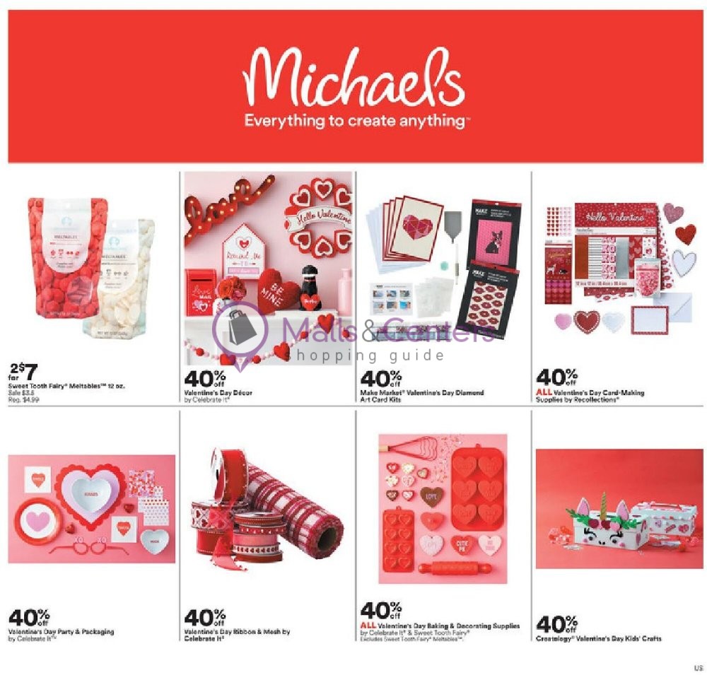 Michaels Weekly ad valid from 01/28/2024 to 02/03/2024 - MallsCenters