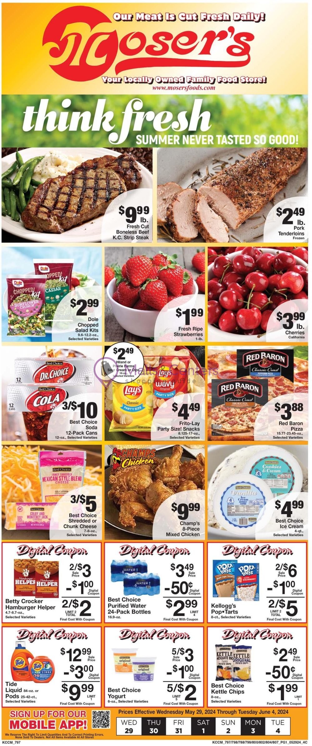 Moser's Foods Weekly ad valid from 05/29/2024 to 06/04/2024 - MallsCenters