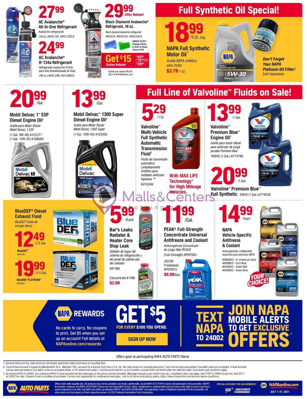 Napa Auto Parts Weekly Ad - sales & flyers specials - MallsCenters