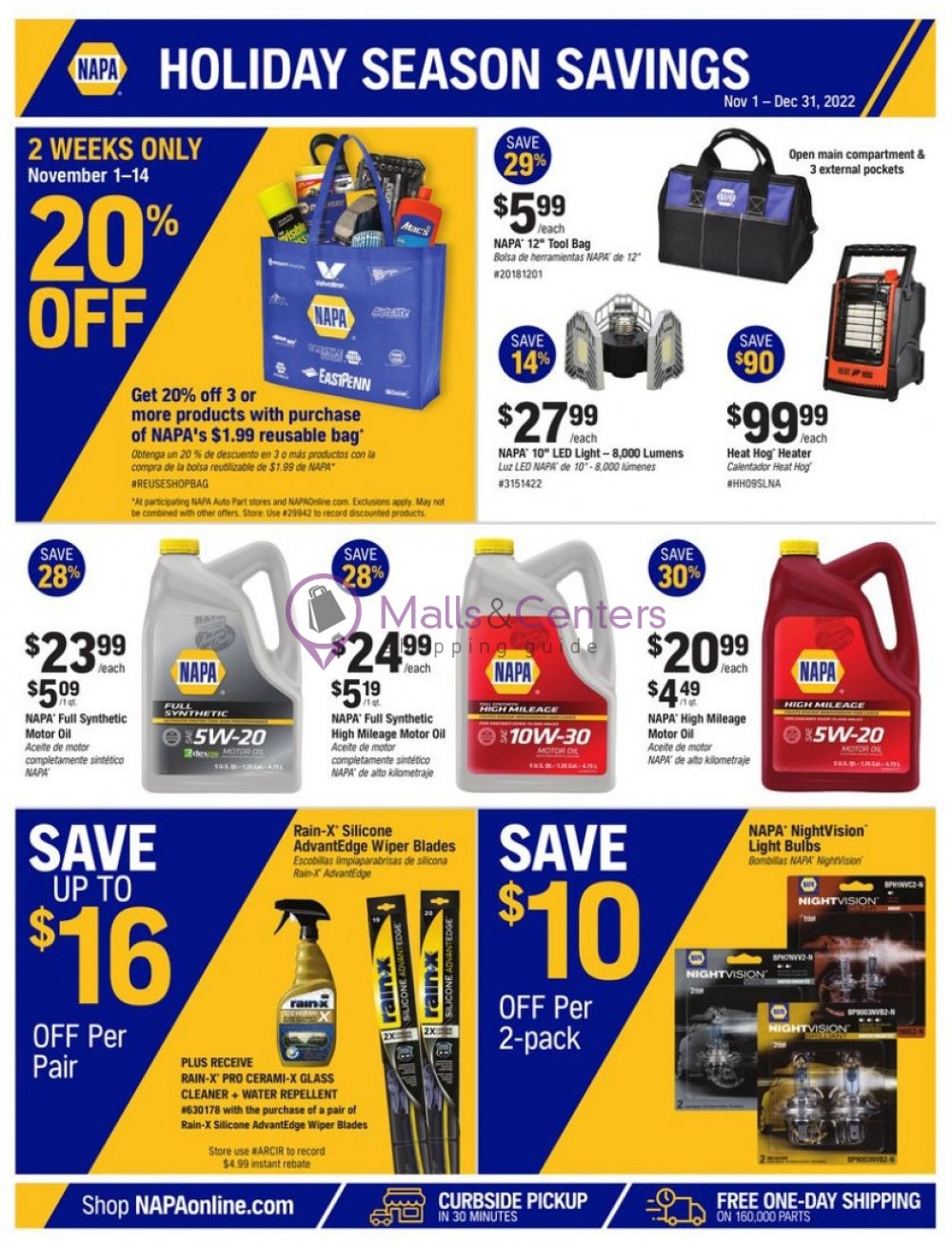 Napa Auto Parts Weekly Ad - sales & flyers specials - MallsCenters