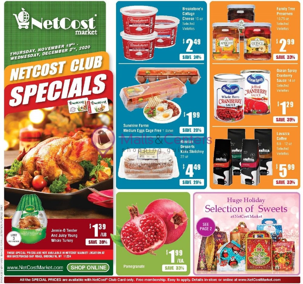 Netcost Market Weekly ad valid from 11/19/2020 to 12/02/2020 - MallsCenters