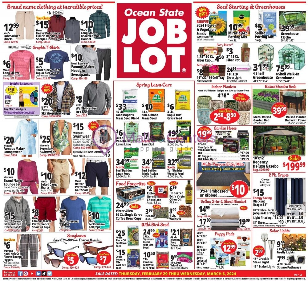 Ocean State Job Lot Weekly Ad, from Thu, 2/29/2024 - sales & flyers ...