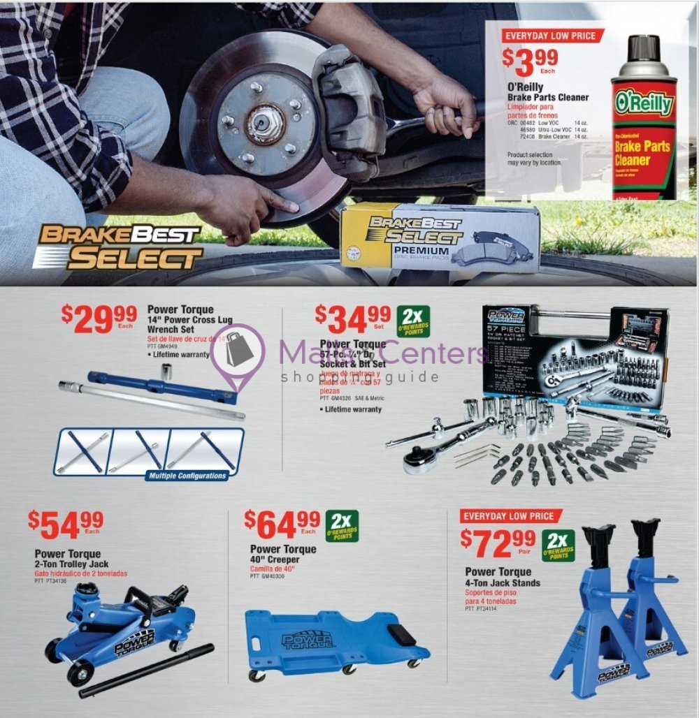 O'Reilly Auto Parts Weekly Ad - sales & flyers specials - MallsCenters
