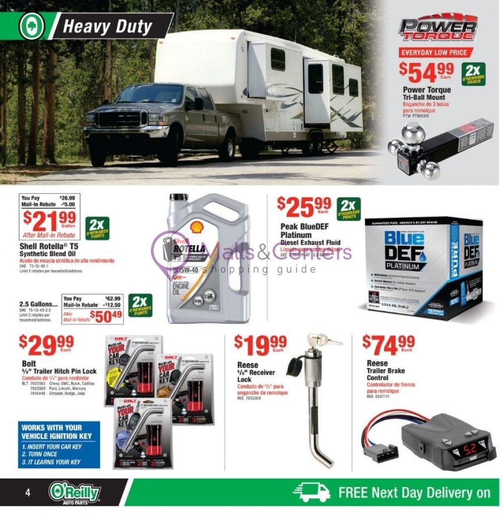 O'Reilly Auto Parts Weekly Ad - sales & flyers specials - MallsCenters