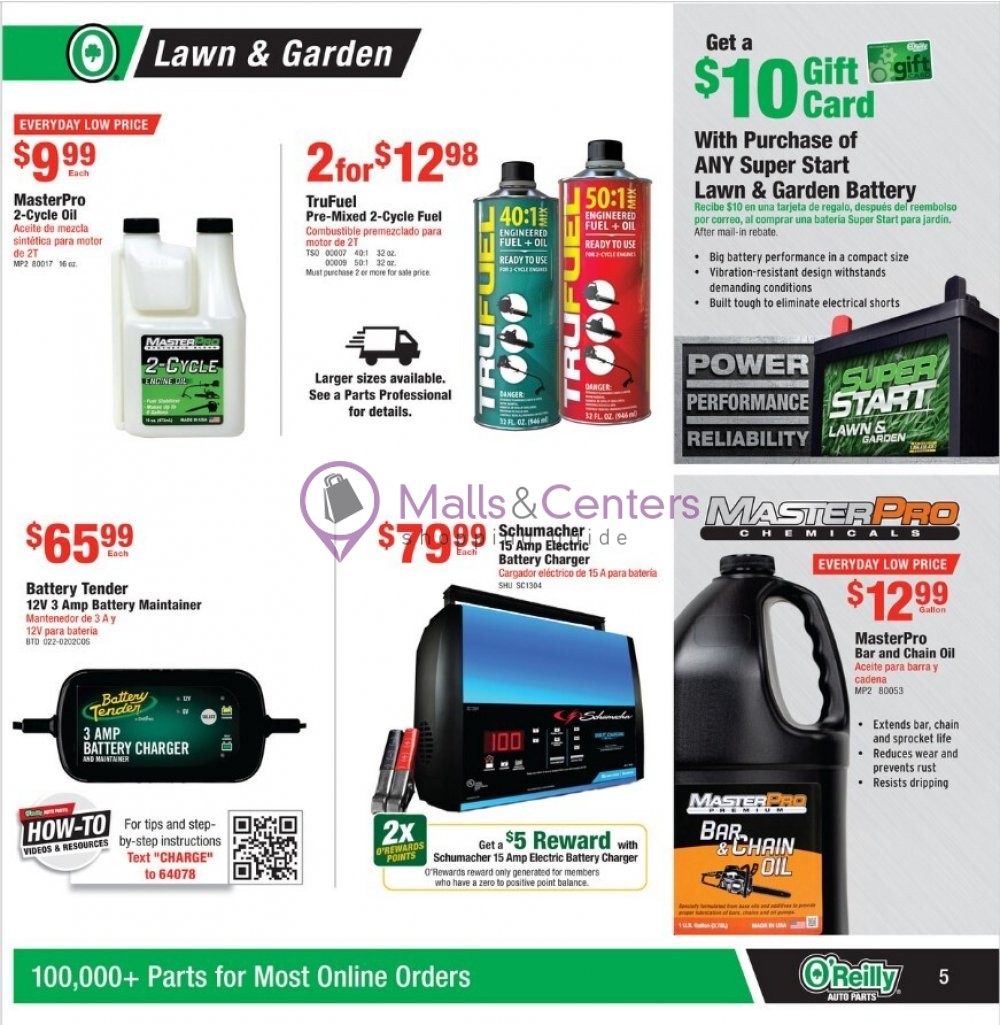 O'Reilly Auto Parts Weekly Ad - sales & flyers specials - MallsCenters