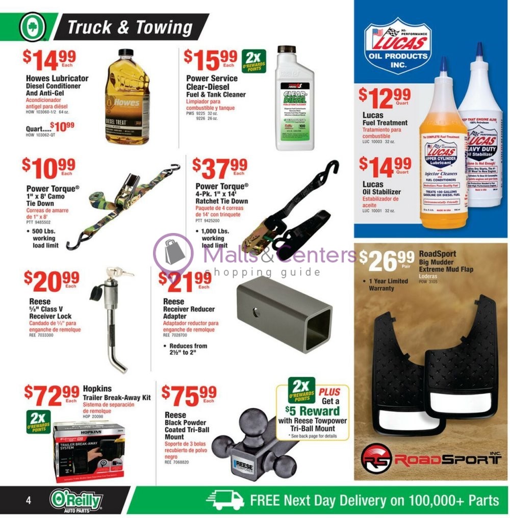 O'Reilly Auto Parts Weekly Ad - sales & flyers specials - MallsCenters