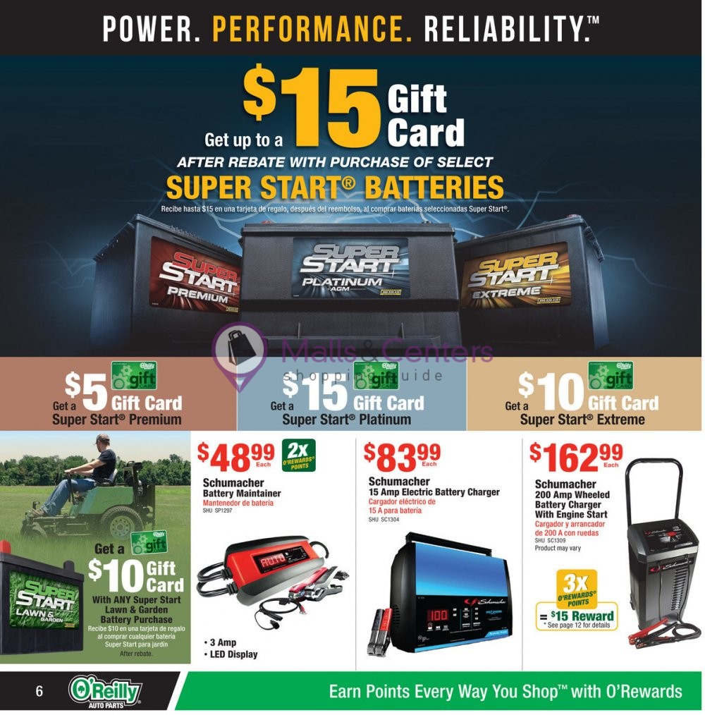 O'Reilly Auto Parts Weekly Ad - sales & flyers specials - MallsCenters