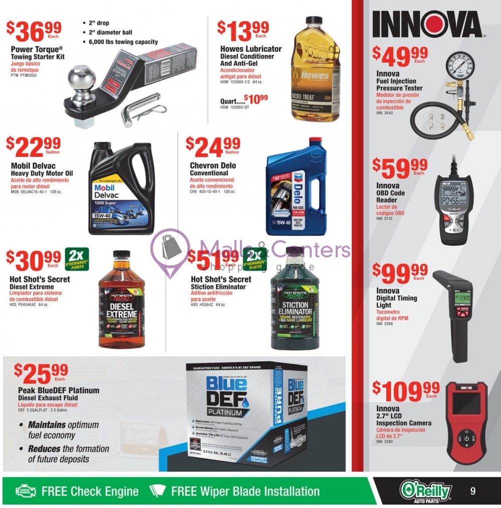 O'Reilly Auto Parts Weekly Ad - sales & flyers specials - MallsCenters