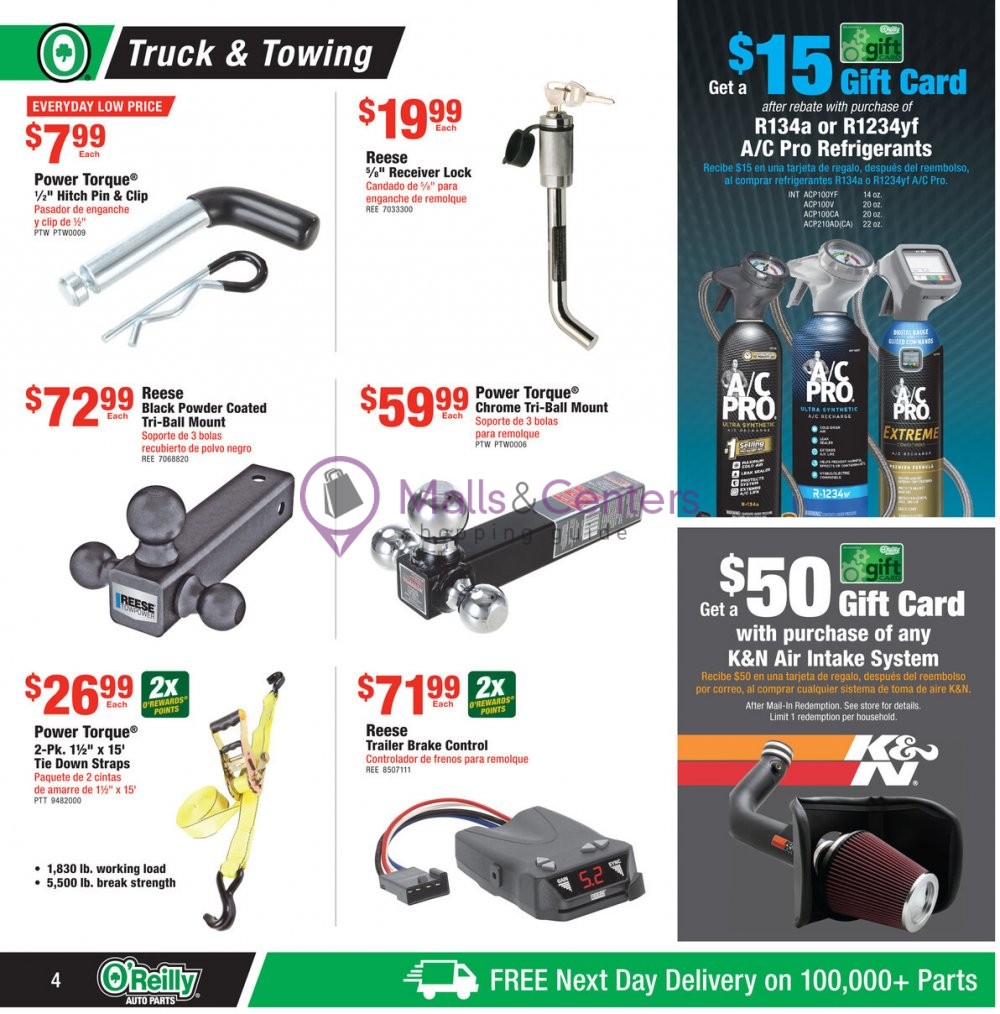 O'Reilly Auto Parts Weekly Ad - sales & flyers specials - MallsCenters