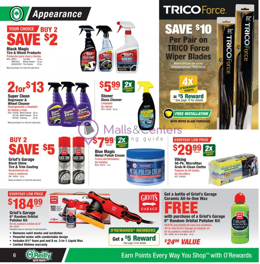 O'Reilly Auto Parts Weekly Ad - sales & flyers specials - MallsCenters