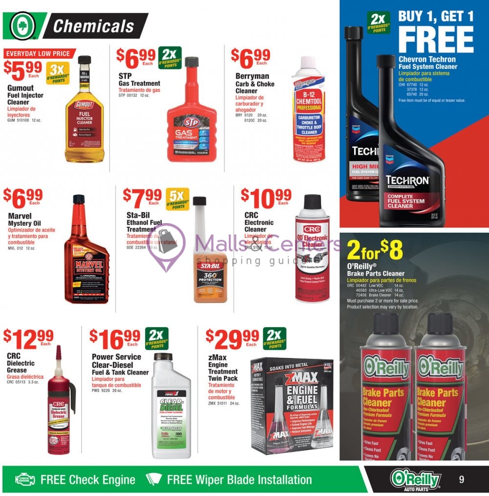 O'Reilly Auto Parts Weekly Ad - sales & flyers specials - MallsCenters