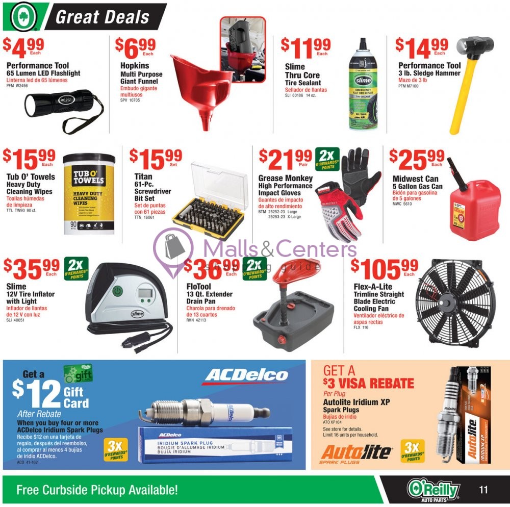 O'Reilly Auto Parts Weekly Ad - sales & flyers specials - MallsCenters