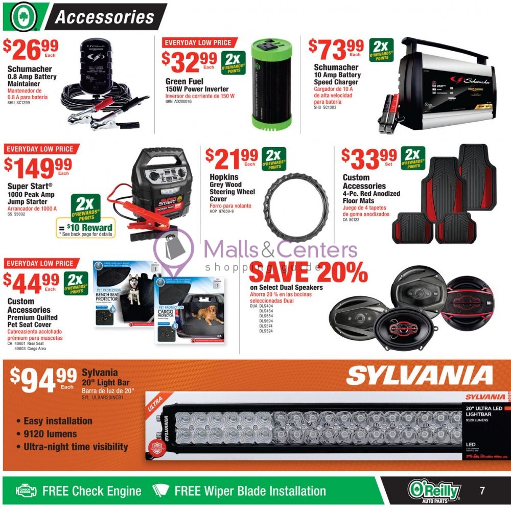 O'Reilly Auto Parts Weekly Ad - sales & flyers specials - MallsCenters