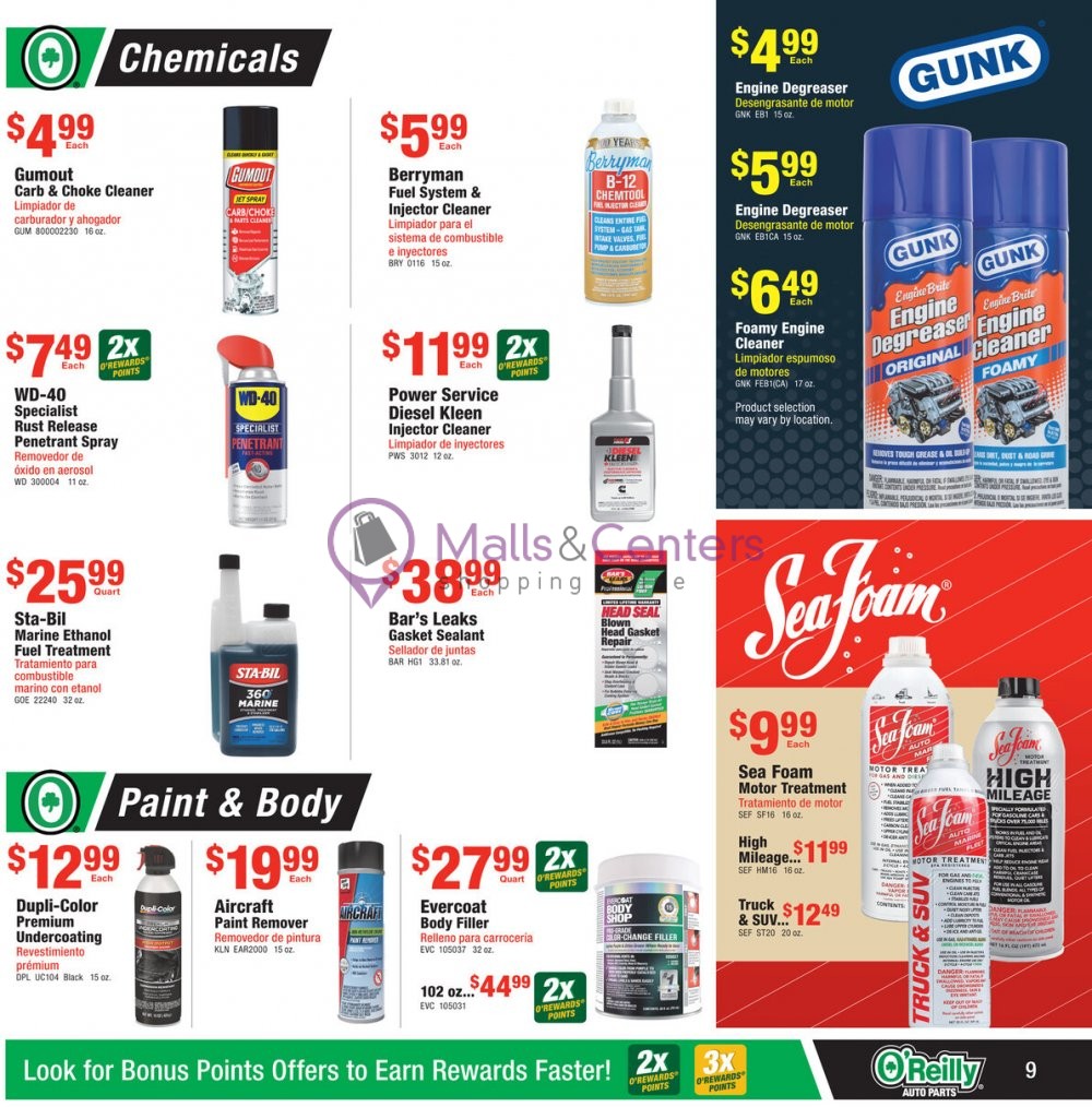 O'Reilly Auto Parts Weekly Ad - sales & flyers specials - MallsCenters