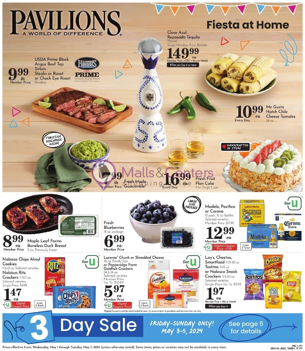 Pavilions Weekly ad valid from 05/01/2024 to 05/07/2024 - MallsCenters