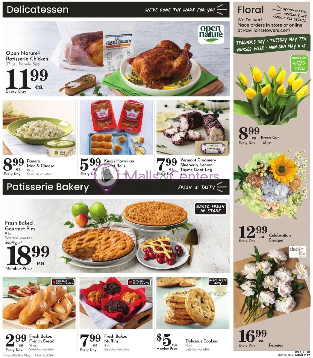 Pavilions Weekly ad valid from 05/01/2024 to 05/07/2024 - MallsCenters