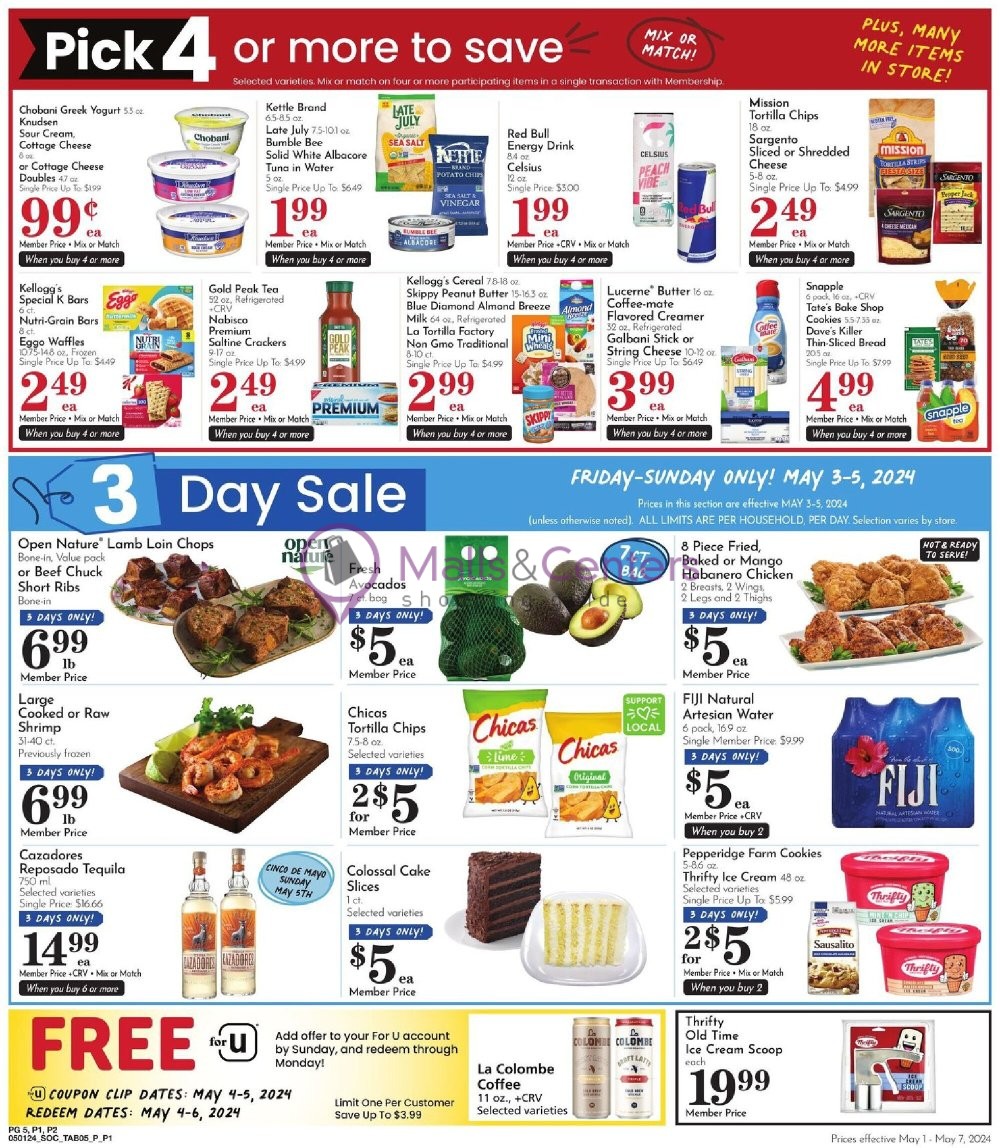 Pavilions Weekly ad valid from 05/01/2024 to 05/07/2024 - MallsCenters