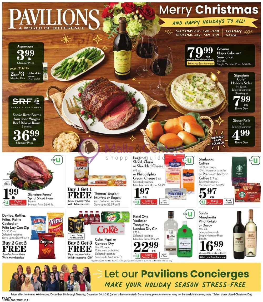 Pavilions Weekly Ad, from Wed, 12/20/2023 - sales & flyers specials ...